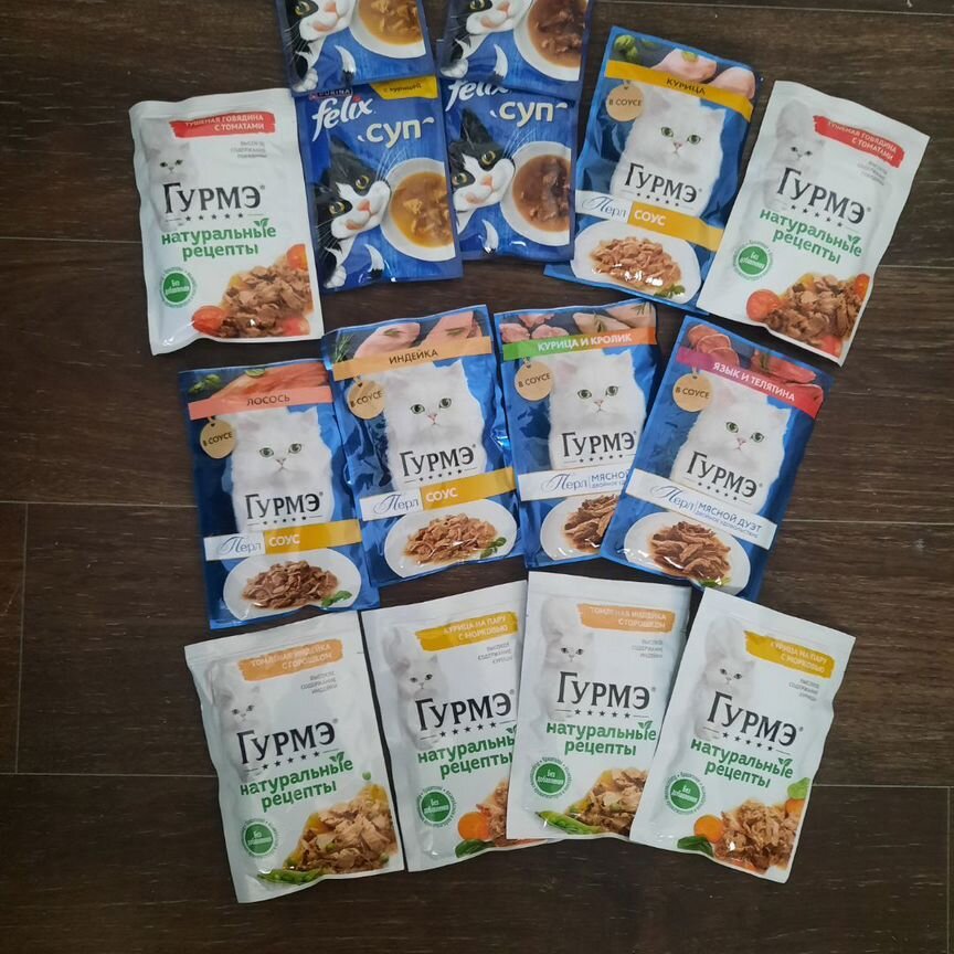 Влажный корм для кошек гурме