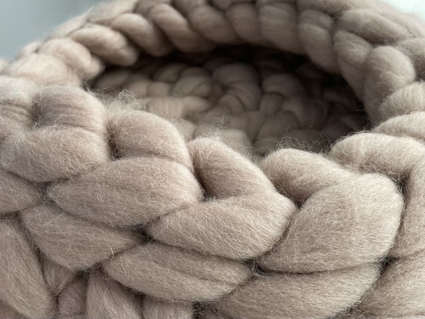 Лежанка для кошек шерсть мериноса