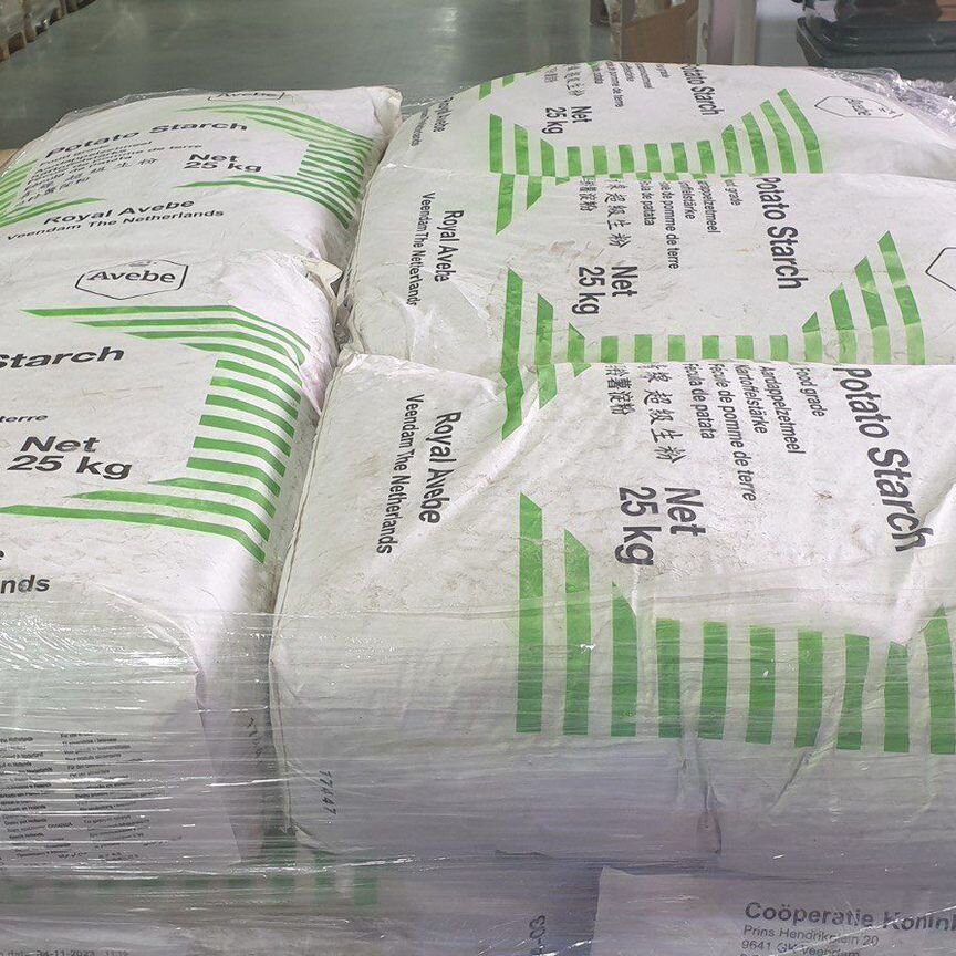 Крахмал картофельный в мешках с повреждениями