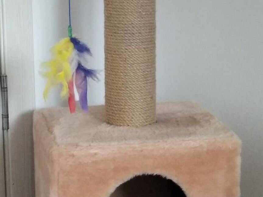 Когтеточка, домик для кошки новый