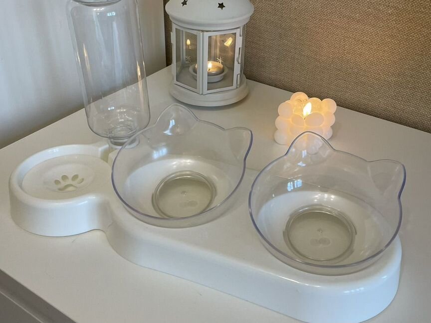 Тройная миска поилка для животных