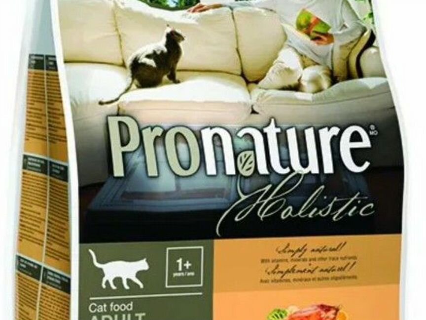ProNature Holistic д/кошек утка апельсин 2.72кг