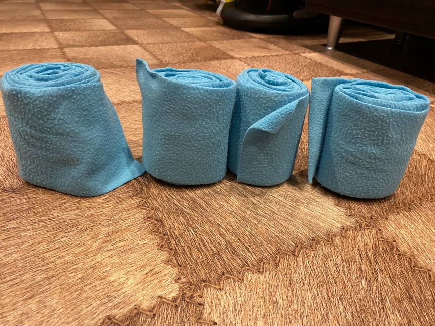 Бинты для лошади голубые