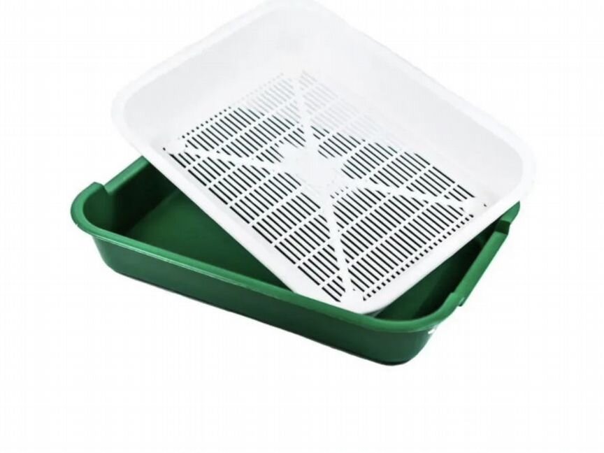 Кошачий лоток зеленый