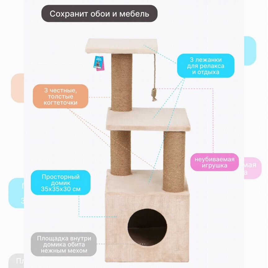 Домик для кошки   когтеточка