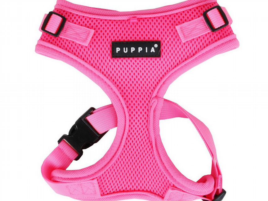 Шлейка Puppia Neon Soft размер XS, розовая