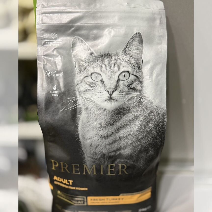 Корм для кошек Premier с индейкой 2кг