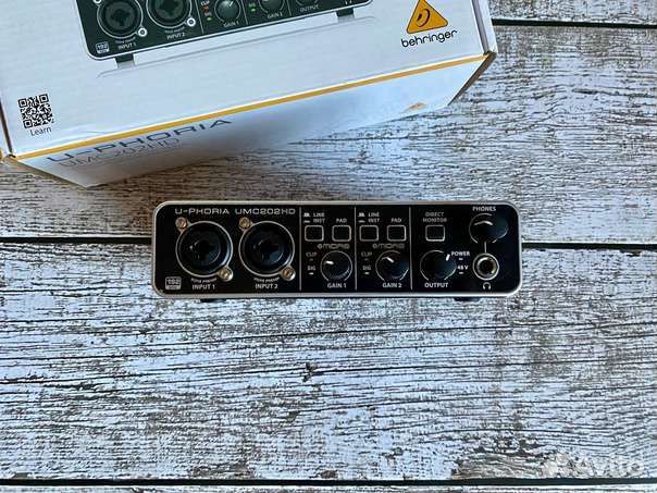 Внешняя звуковая карта Behringer U-Phoria UMC202HD купить в Буе | Хобби ...