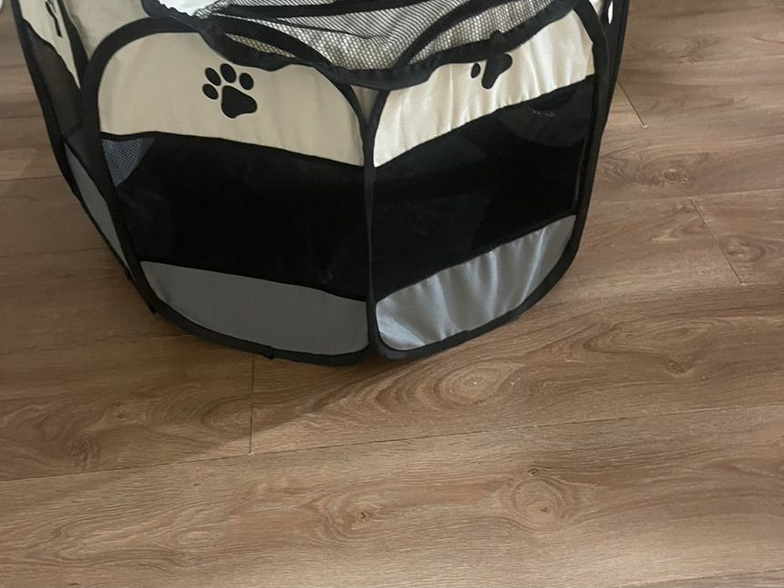 Вольер для собак и щенков, 73х73х43 см, серый