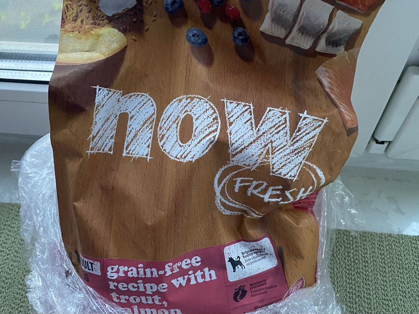 Корм для собак now fresh с форелью и лососем