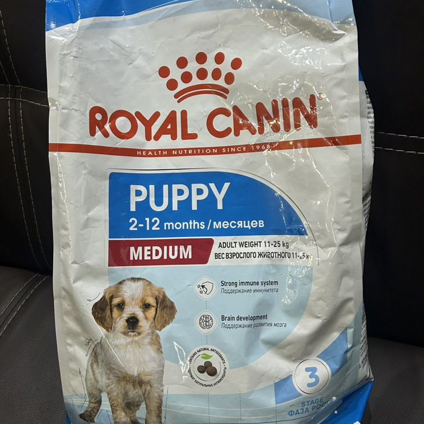 Корм для собак royal canin puppy medium