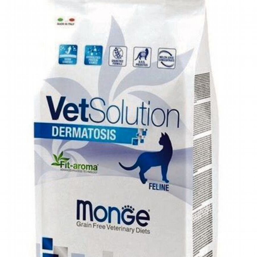 Корм для кошек Monge Dermatosis Монж Дерматозис