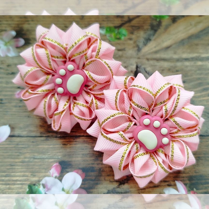 Бантики для волос ручной работы