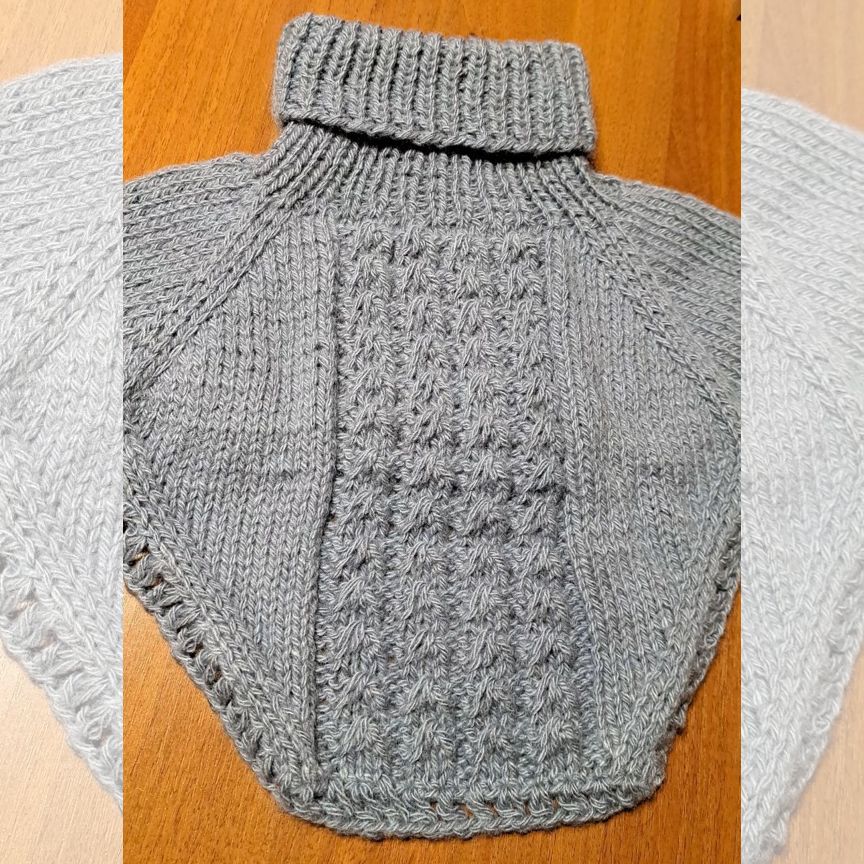 Манишка вязаная новая 100% шерсть