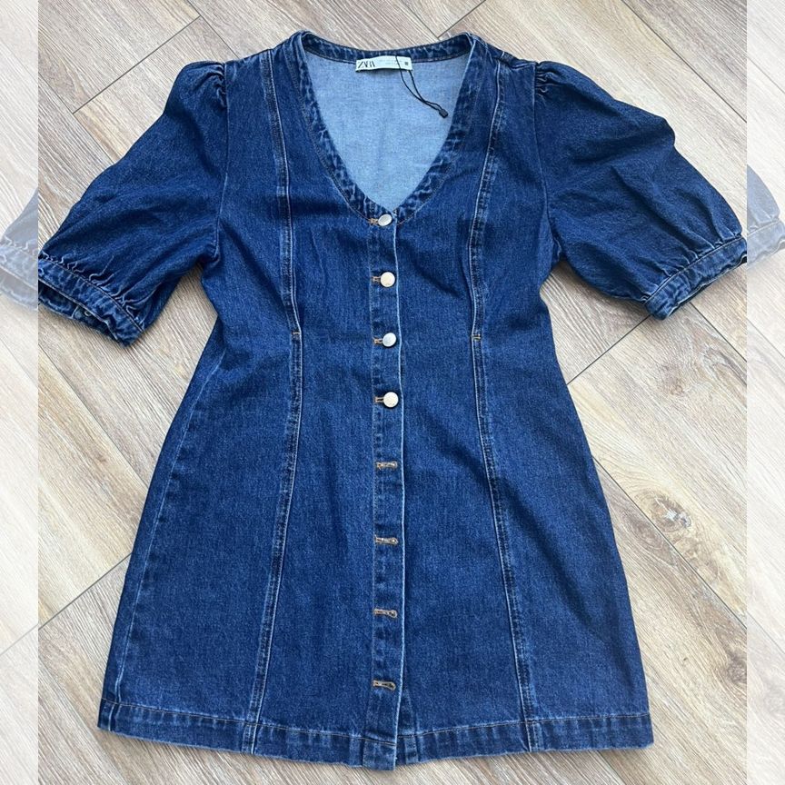 Платье джинсовое Zara 44 р