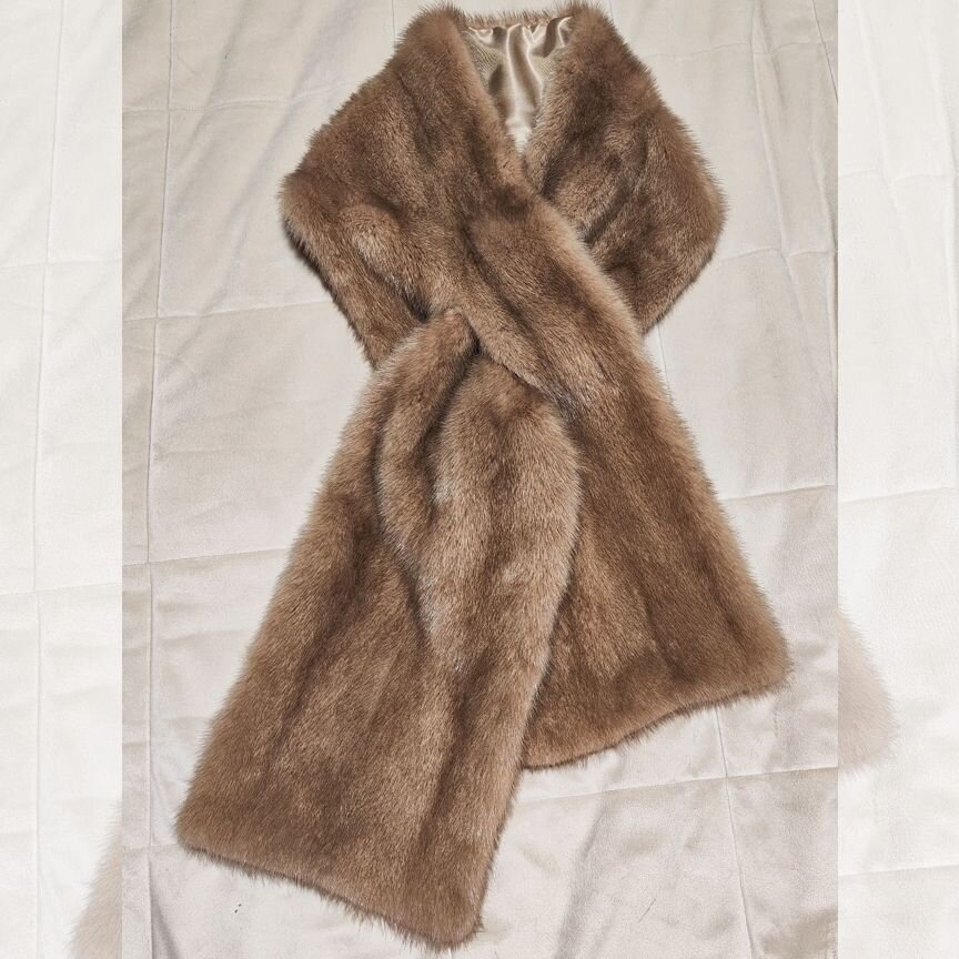 Норковый шарф