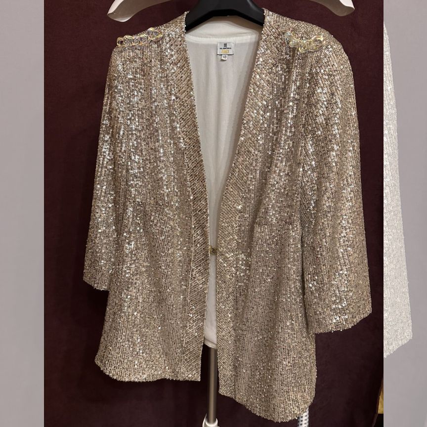 Новогодний яркий праздничный кардиган GIL santucci