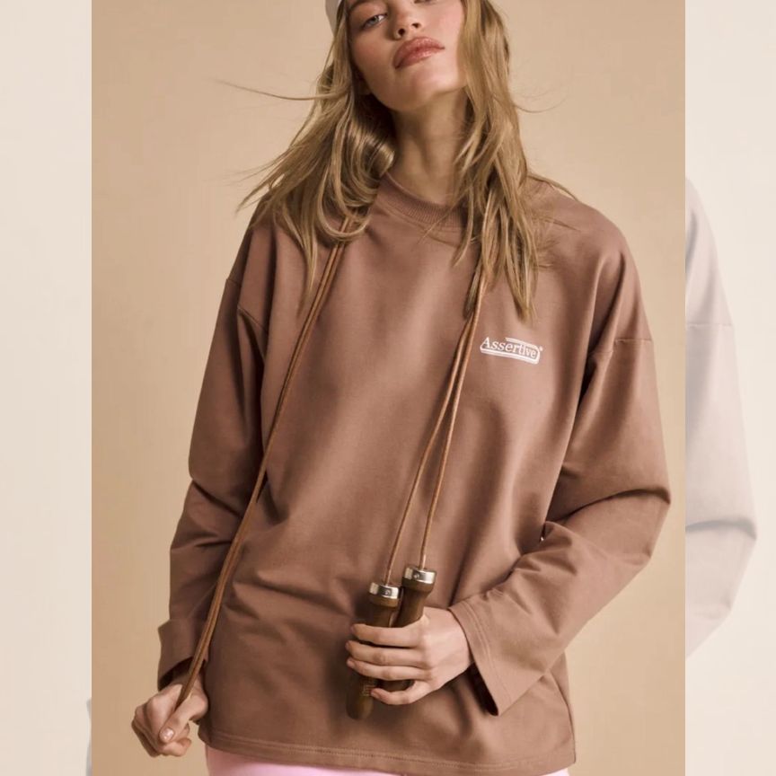 Лонгслив женский оверсайз