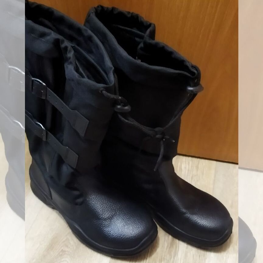 Рабочие сапоги зимние, комбинированные